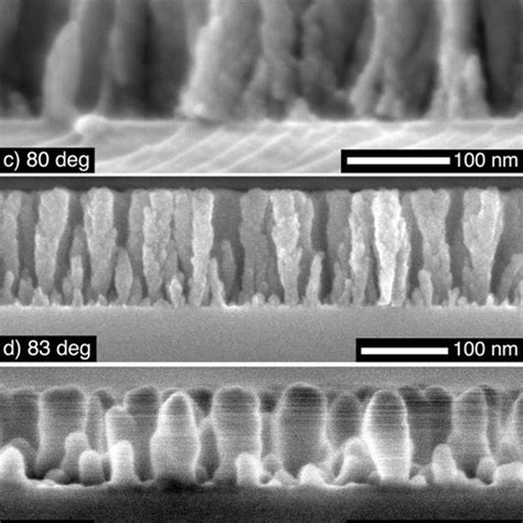 A F Sem Images Showing Fracture Cross Sections Of Silicon