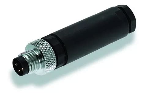 Conector M8 Macho 3 Polos Sais M8 3p Weidmuller 1803860000