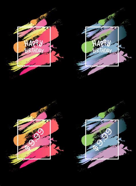 다채로운 수채화 세트 손으로 그린 브러쉬 스트로크 벡터 Eps Ai Uidownload