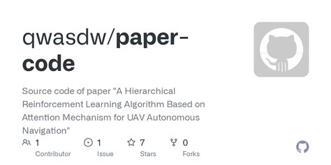 Github Qwasdw Paper Code Source Code Of Paper A Hierarchical Reinforcement Learning