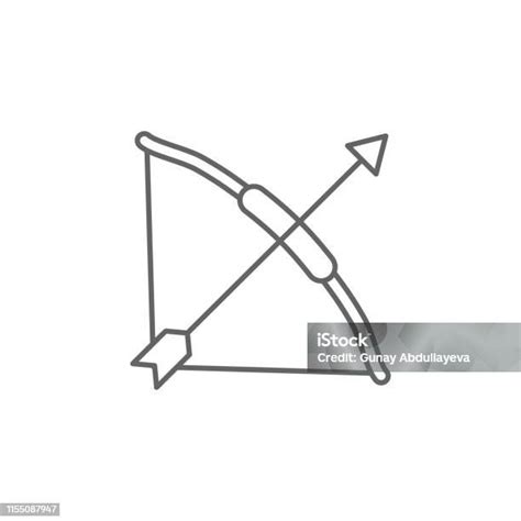 중세 활 아이콘입니다 중세 시대 아이콘의 요소입니다 웹 사이트 디자인 및 개발 앱 개발을 위한 얇은 라인 아이콘 프리미엄 아이콘 0명에 대한 스톡 벡터 아트 및 기타 이미지