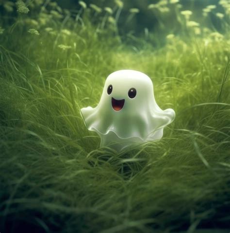 Premium Ai Image Photo Of Cute Ghost In The Forest