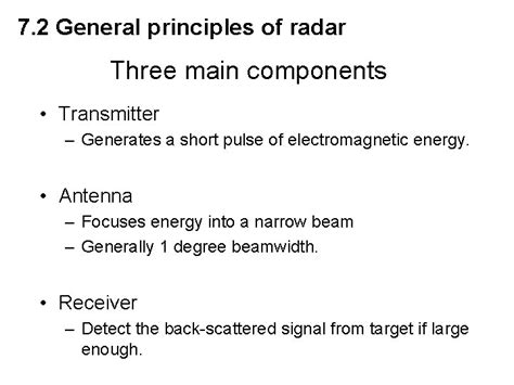 7 Radar Meteorology References Battan 1973 Radar Theory
