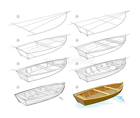 Wooden Boat Steps To The Sea Under A Summer Sky Noon Time Ai Generative