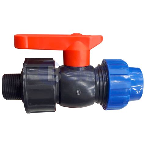 პლასტმასის სარქველი ონკანი გარე ხრახნით შავი მილისთვის3 4f × 25 021030