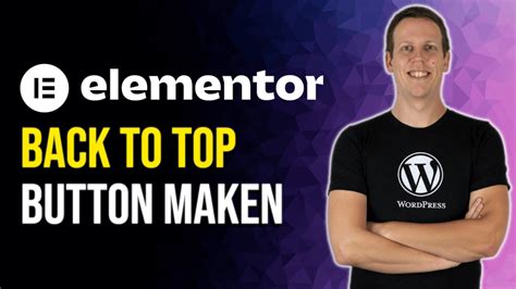 elementor back to top button maken in wordpress webtalis