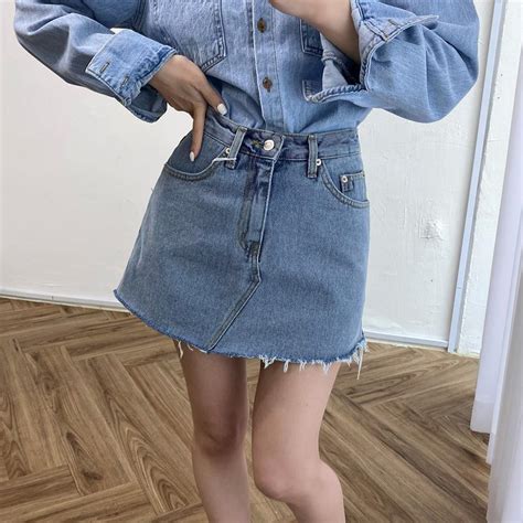 어반윤즈 데일리 미니 청 스커트 바지안감 2color