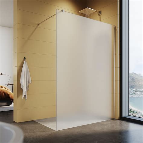 Duschwand Walk In Dusche 110x200cm Milchglas