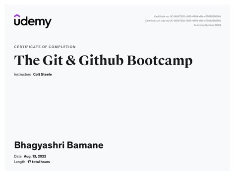 bhagyashri bamane on linkedin udemy course completion certificate