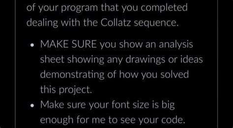 Solved I Need A C Program Made For A Collatz Sequence The