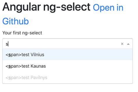 Ngoptionhighlight Should Use Innertext Not Innerhtml Issue Ng Select Ng Select Github