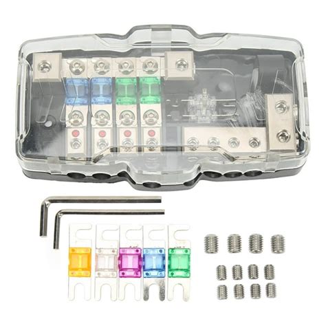 Car Audio Way Power Distribution Block Fused Power Distribution Block Fuse Holder Distribution