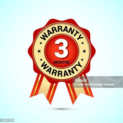 광고 3 개월 보증 금색과 빨간색 엠블럼 라벨 아이콘 로고 배지 기호 버튼 고급에 대한 스톡 벡터 아트 및 기타 이미지 고급 금 금속 금색 Istock