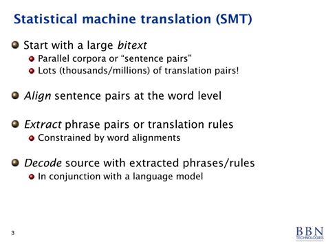 Ppt Alignment Entropy As An Automated Predictor Of Bitext Fidelity For Statistical Machine