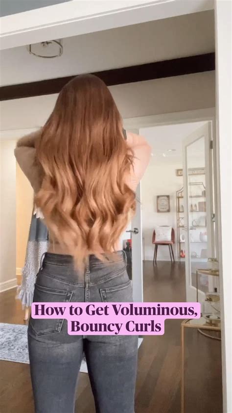 How To Get Voluminous Bouncy Curls