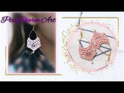 Micro Macrame Earrings Tutorial Anting Anting YouTube Macrame Earrings Tutorial