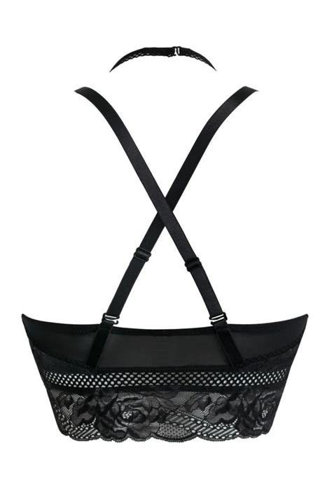 Ooo La La Front Fastening Lace Bralette C G In Blackslate Pour Moi