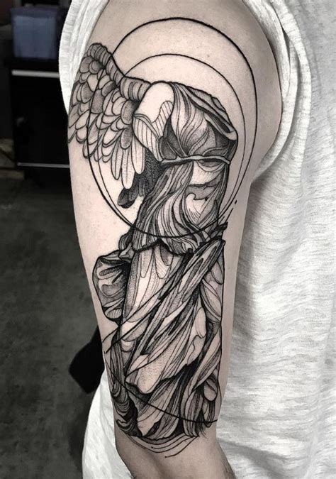 Winged Victory Of Samothrace Tattoo Inkstylemag Nike Tattoo