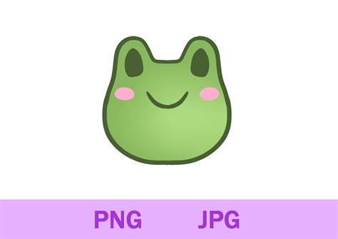 Cute Frog Png  Frog Png  Cute Frog Clipart Png File Etsy