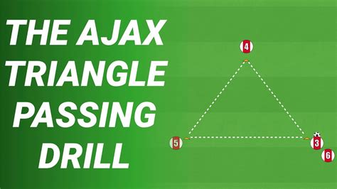 The Ajax Triangle Passing Drill Footballsoccer Youtube