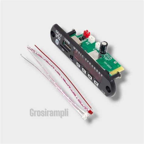 Jual Papan Dekoder Pemutar Mp3 Modul Audio Bluetooth Radio Fm Dc 12v Dukungan Kartu Tf Usb