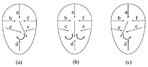 flow motions corresponding to clockwise vortex symmetry vortex and