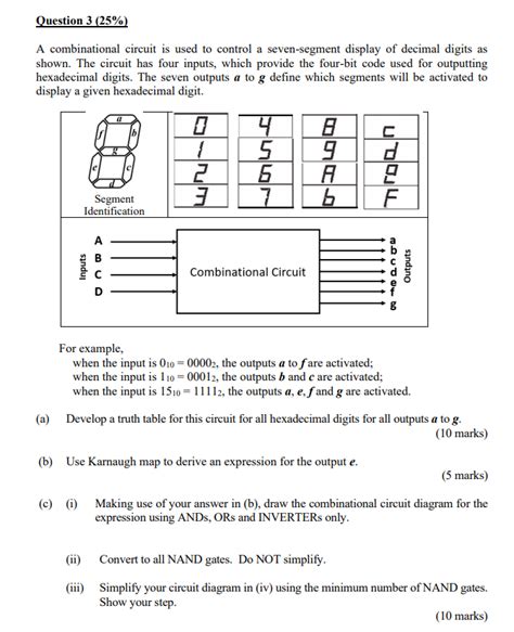 Solved Question 3 25 A Combinational Circuit Is Used To