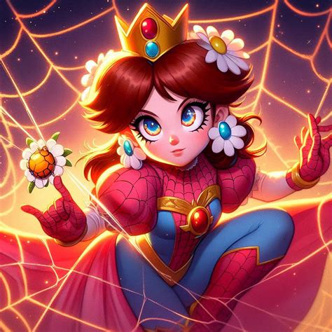 Princess Daisy Spiderwoman Version By Narikiai On Deviantart