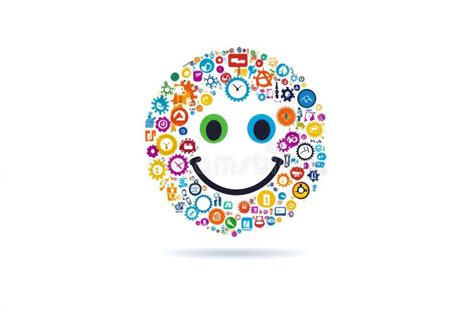 Efficiency Boost Smiling Face Infographic Stock Illustration Illustration Of Creative