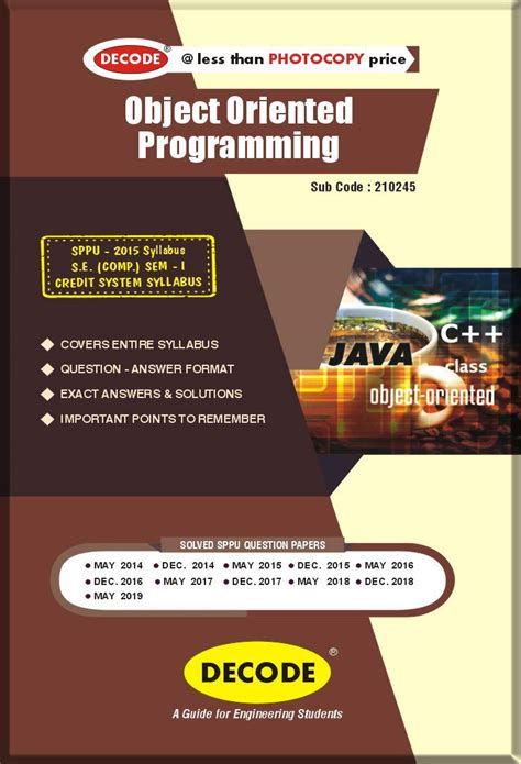 Decode Object Oriented Programming For Sppu 15 Course Se I Comp
