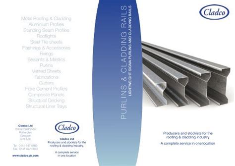 Purlins And Cladding Rails