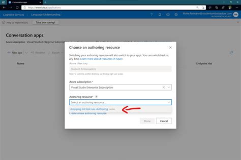Luis Build Application Microsoft Campus Communityworkshop Shopping List Bot Github Wiki