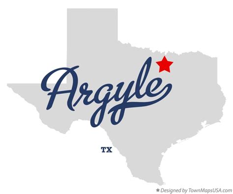 Map Of Argyle Tx Texas