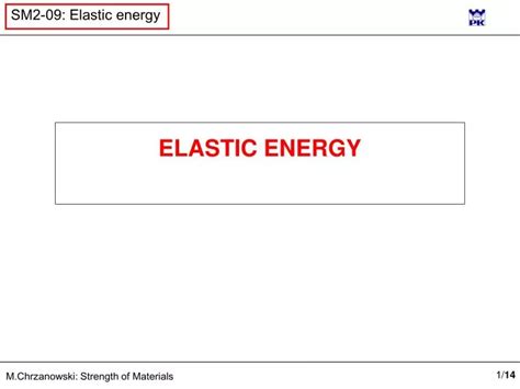 PPT ELASTIC ENERGY PowerPoint Presentation Free Download ID 4987948