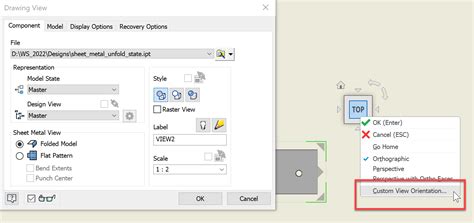 在 Inventor 钣金零件的孔边上单击鼠标右键时，工程图的关联菜单中会显示“选择其他”