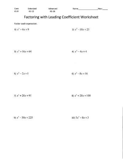 Coefficient Worksheets Coefficient Definition Examples