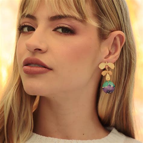 Arete Con Flores Naturales Full Of Grace Jewelry