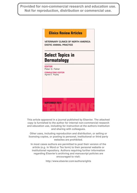 Pdf Vesicular Ulcerative And Necrotic Dermatitis Of Reptiles