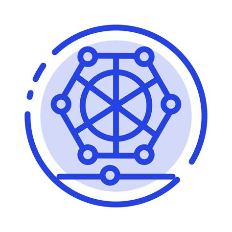 Machine Learning Language Data Blue Dotted Line Line Icon 18012857 Vector Art At Vecteezy