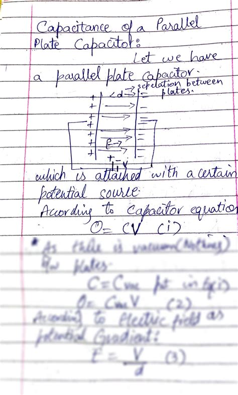 SOLUTION Capacitance Of A Parallel Plate Capacitor Studypool
