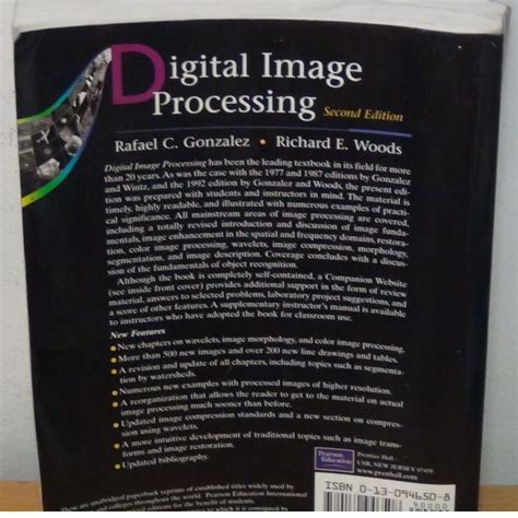 Digital Image Processing By Rafael C Gonzalez And Richard E Woods Second Edition Hobbies