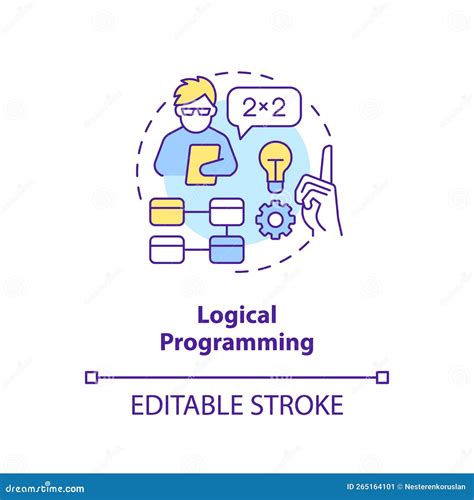 Logical Programming Concept Icon Stock Vector Illustration Of Technology Vector 265164101