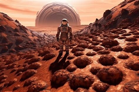 Premium Ai Image Generative Ai Astronaut Exploring Planet Watching Outer Space