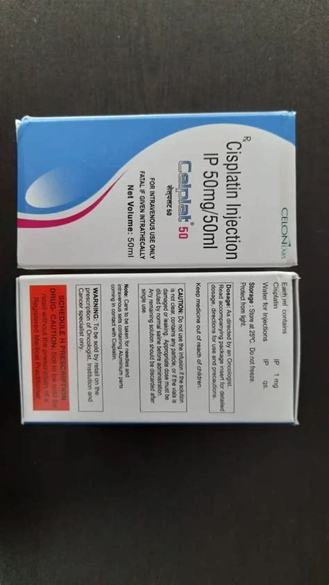 Cisplatin 50 Mg Injection At ₹ 400 Vial Jaripatka Nagpur Id 2853690576230