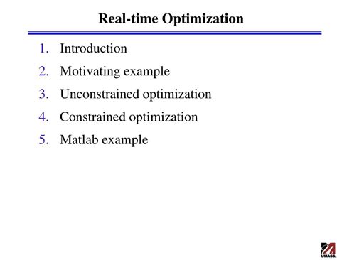 Ppt Real Time Optimization Powerpoint Presentation Free Download