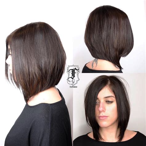 Medium Layered Angled Bob Hairstyles