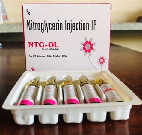 Ntg Inj 5 Mg Nitroglycerin Ingredients Usage Precautions