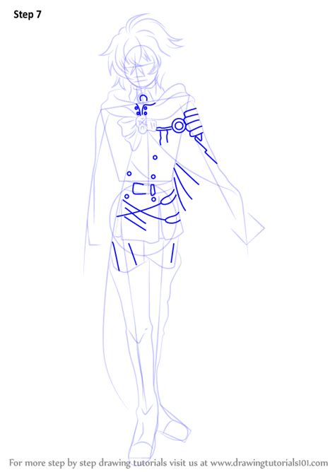 How To Draw Mikaela Hyakuya From Owari No Seraph Owari No Seraph Step By Step