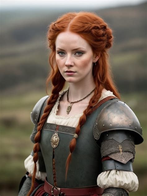 Premium Free Ai Images Scottish Princess From The Th Century Red Hair