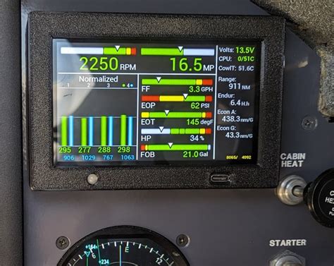 engine monitor for an experimental aircraft